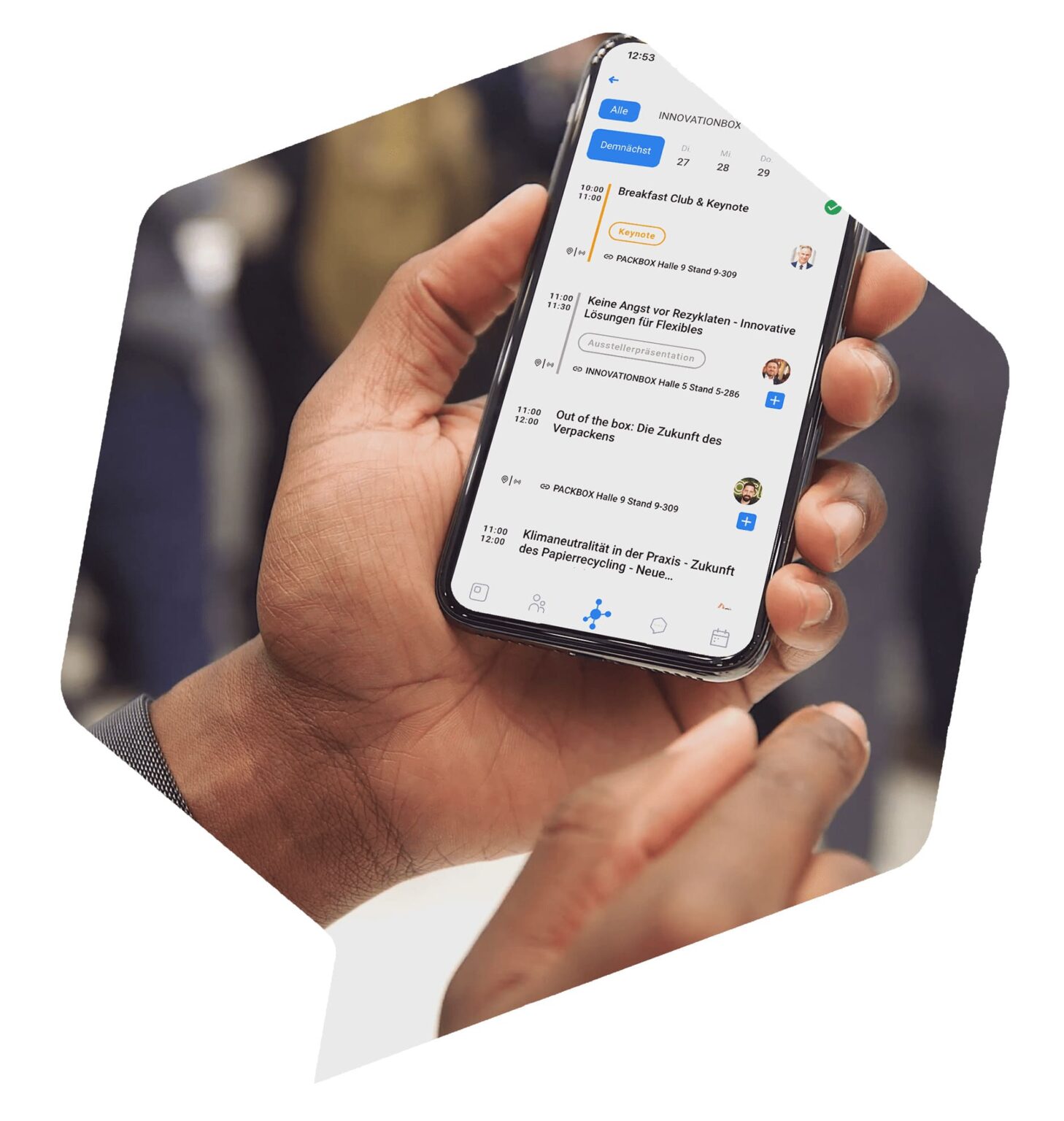 talque as an event app